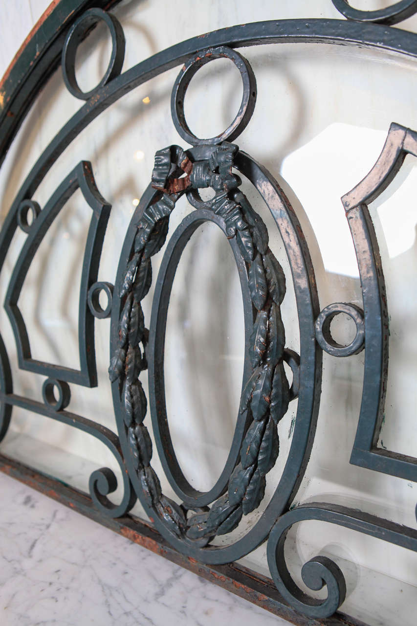 19th Century French Iron Transom Window at 1stDibs