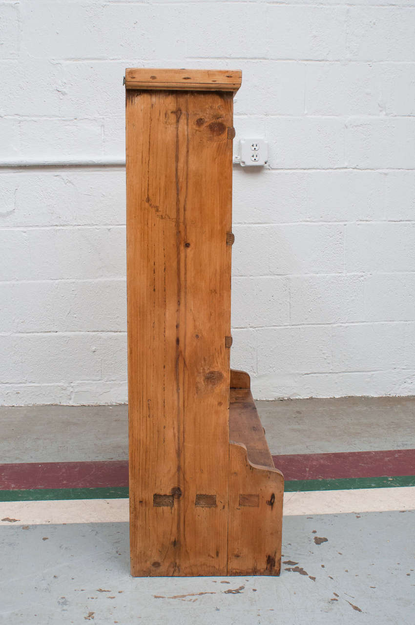 Pine Hanging Plate Rack at 1stDibs | antique pine plate rack, pine ...