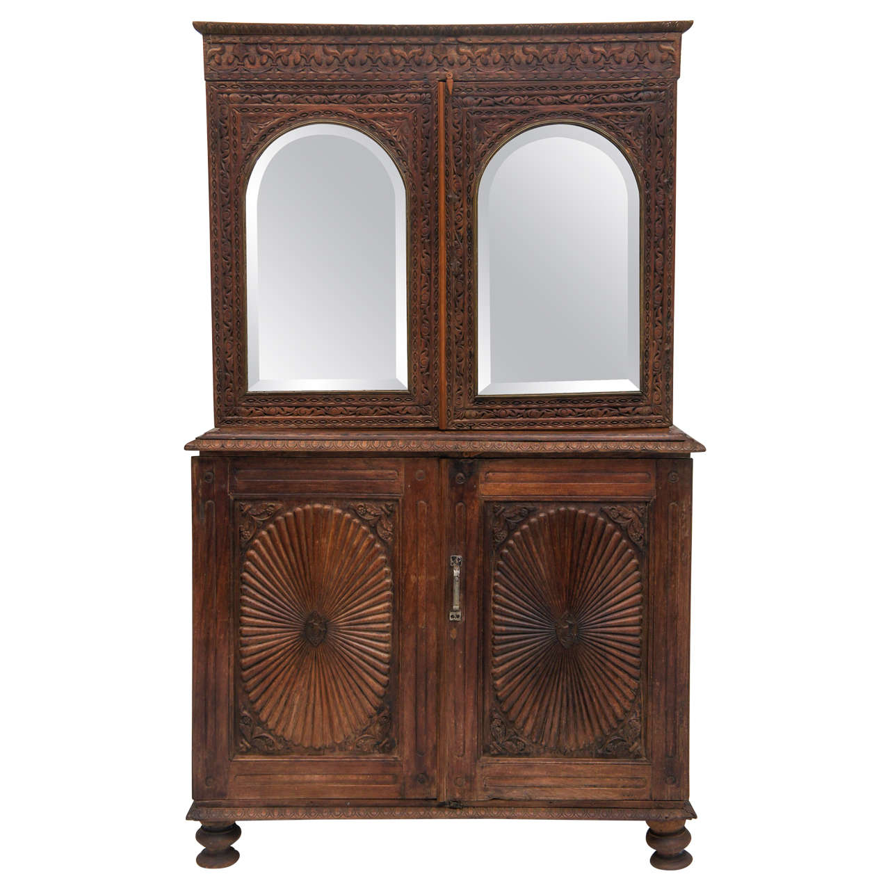 Hand carved secretary cabinet, wardrobe, entertainment center at ...