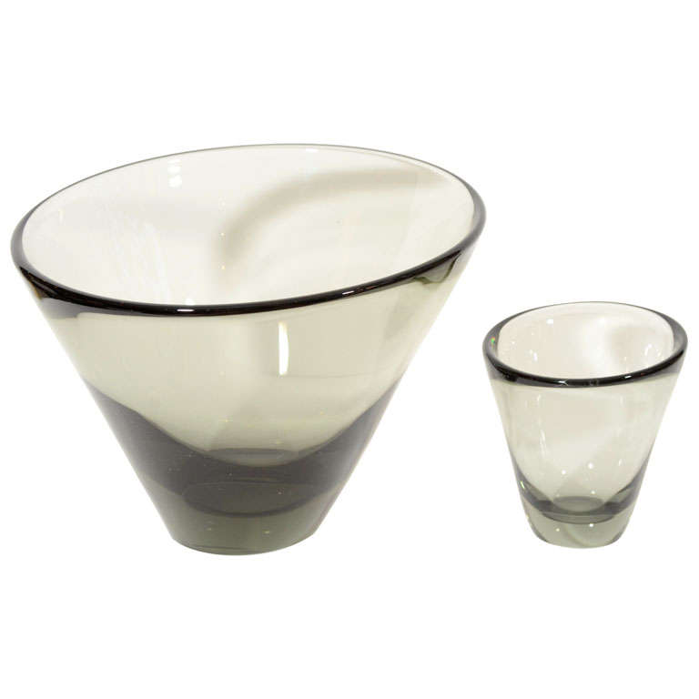 Vases by Holmegaard, Denmark at 1stDibs