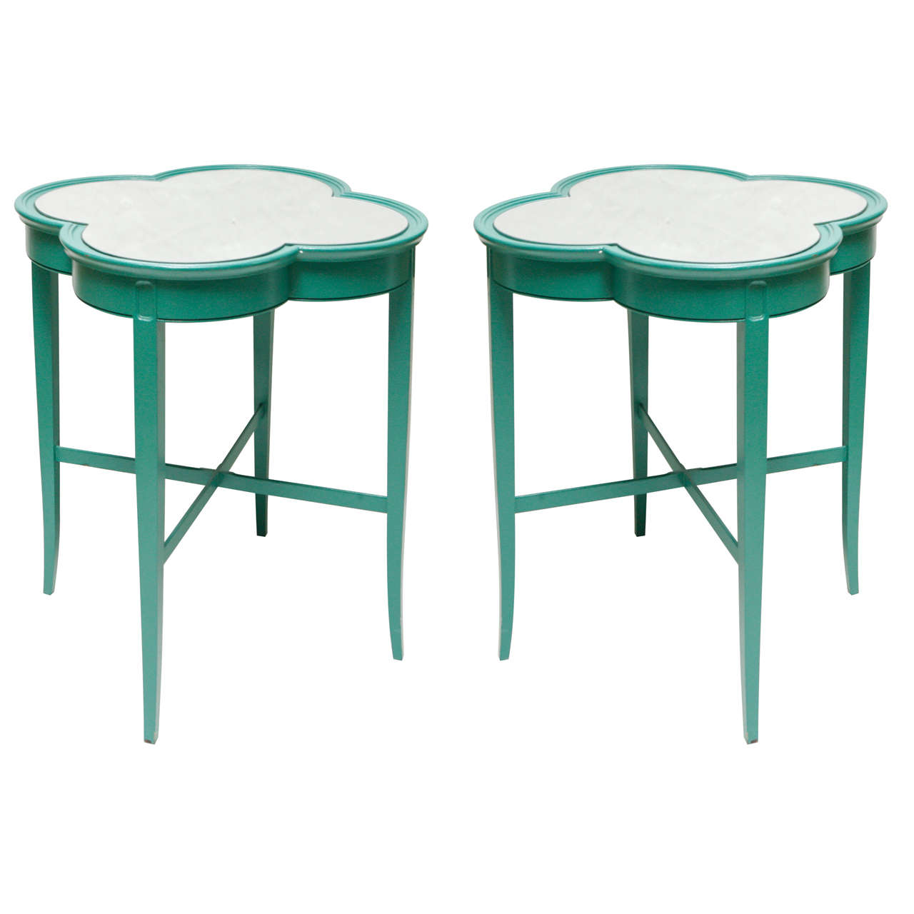 Pair of Regency Clover Leaf Side Tables at 1stDibs | clover regency