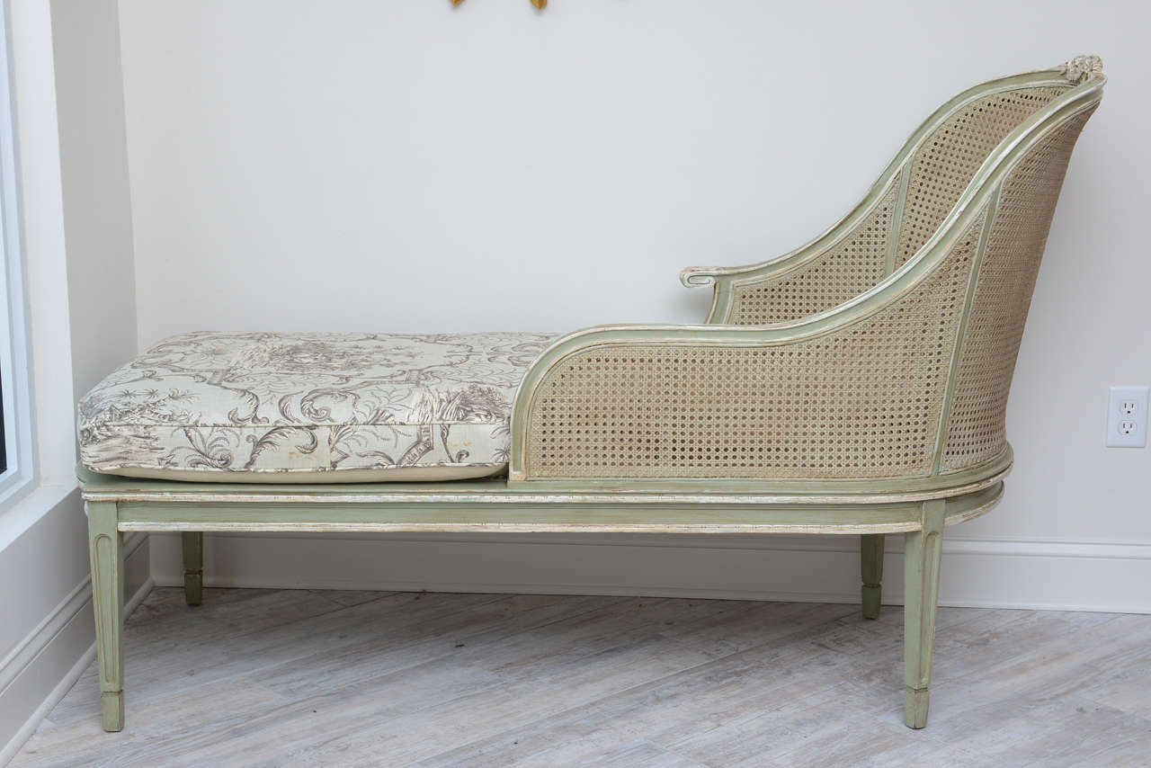 Louis XVI Style French Caned Chaise Longue at 1stDibs | french style ...