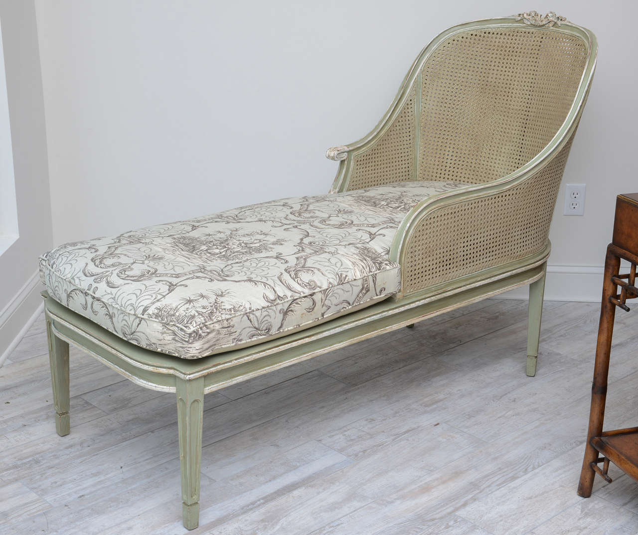 Louis XVI Style French Caned Chaise Longue at 1stDibs | french style ...