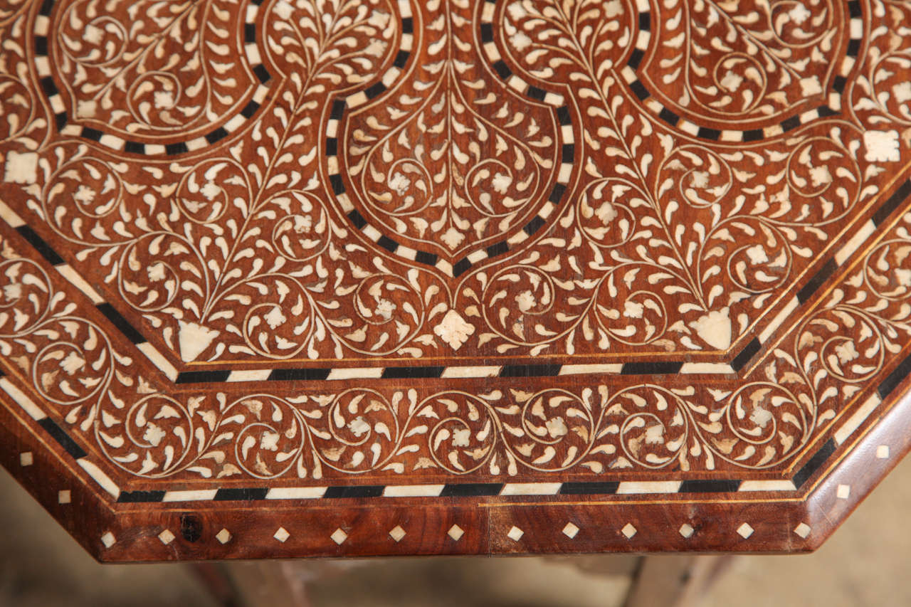 Bone Inlaid Octagonal Table at 1stDibs | octogonal table