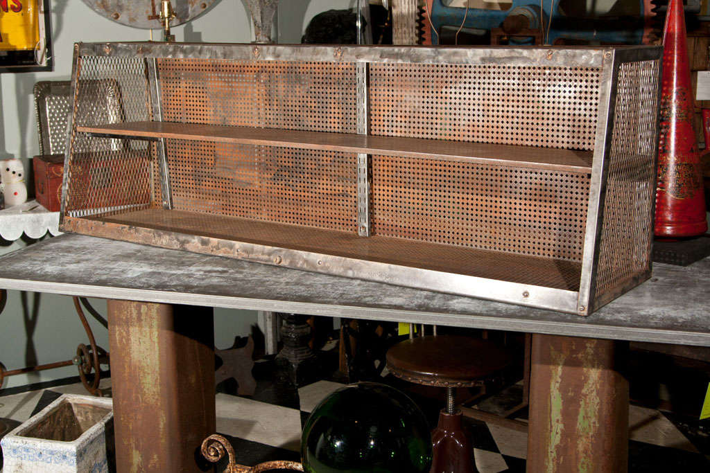 2 Tier Industrial Table Top Display Factory Piece at 1stDibs