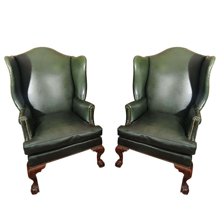 19th century English chippendale wing chairs at 1stDibs | chippendale ...
