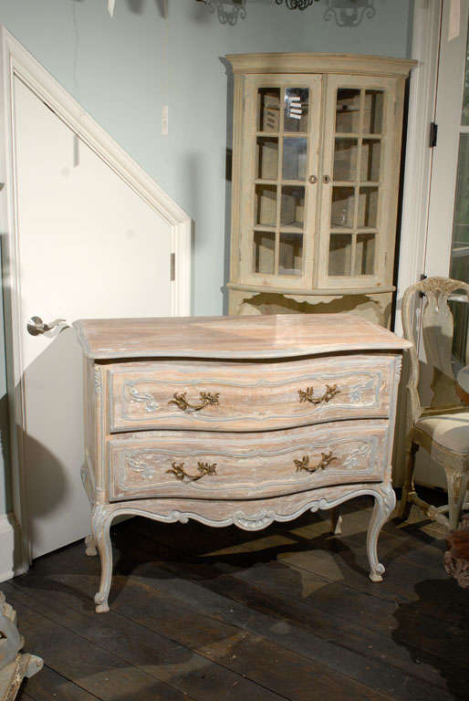A French Two-Drawer Chest with Tall Cabriole Legs at 1stDibs | chest ...