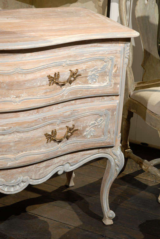 A French Two-Drawer Chest with Tall Cabriole Legs at 1stDibs | chest ...