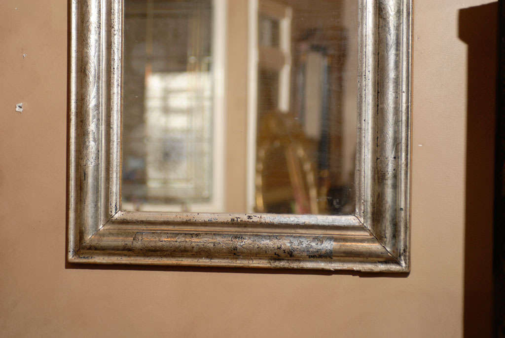 Silver Leaf Mirror at 1stDibs