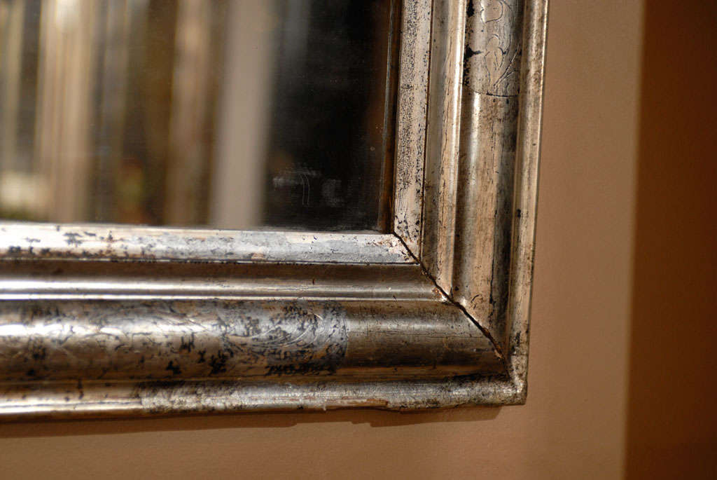 Silver Leaf Mirror at 1stDibs