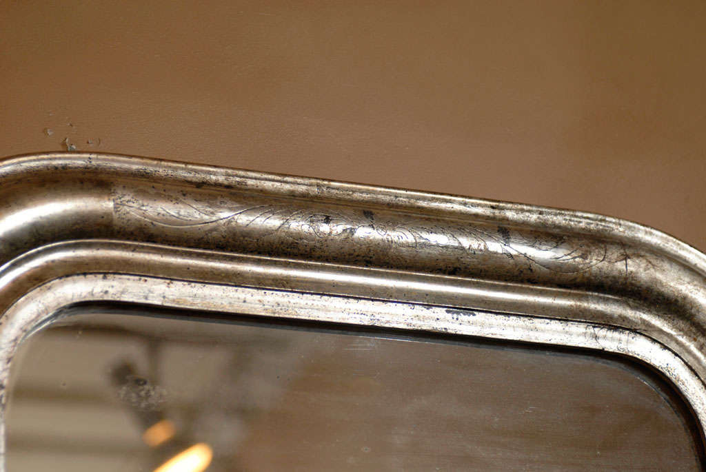 Silver Leaf Mirror at 1stDibs