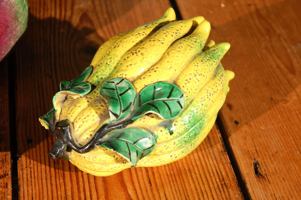 Seven Ceramic Chinese Altar Fruits For Sale at 1stDibs