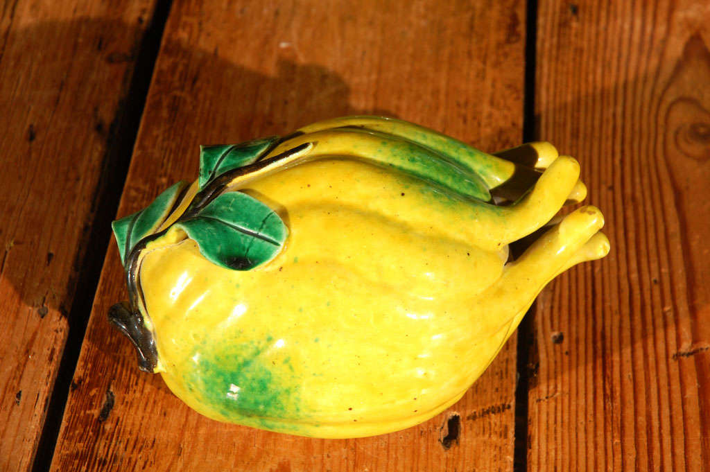 Seven Ceramic Chinese Altar Fruits For Sale at 1stDibs