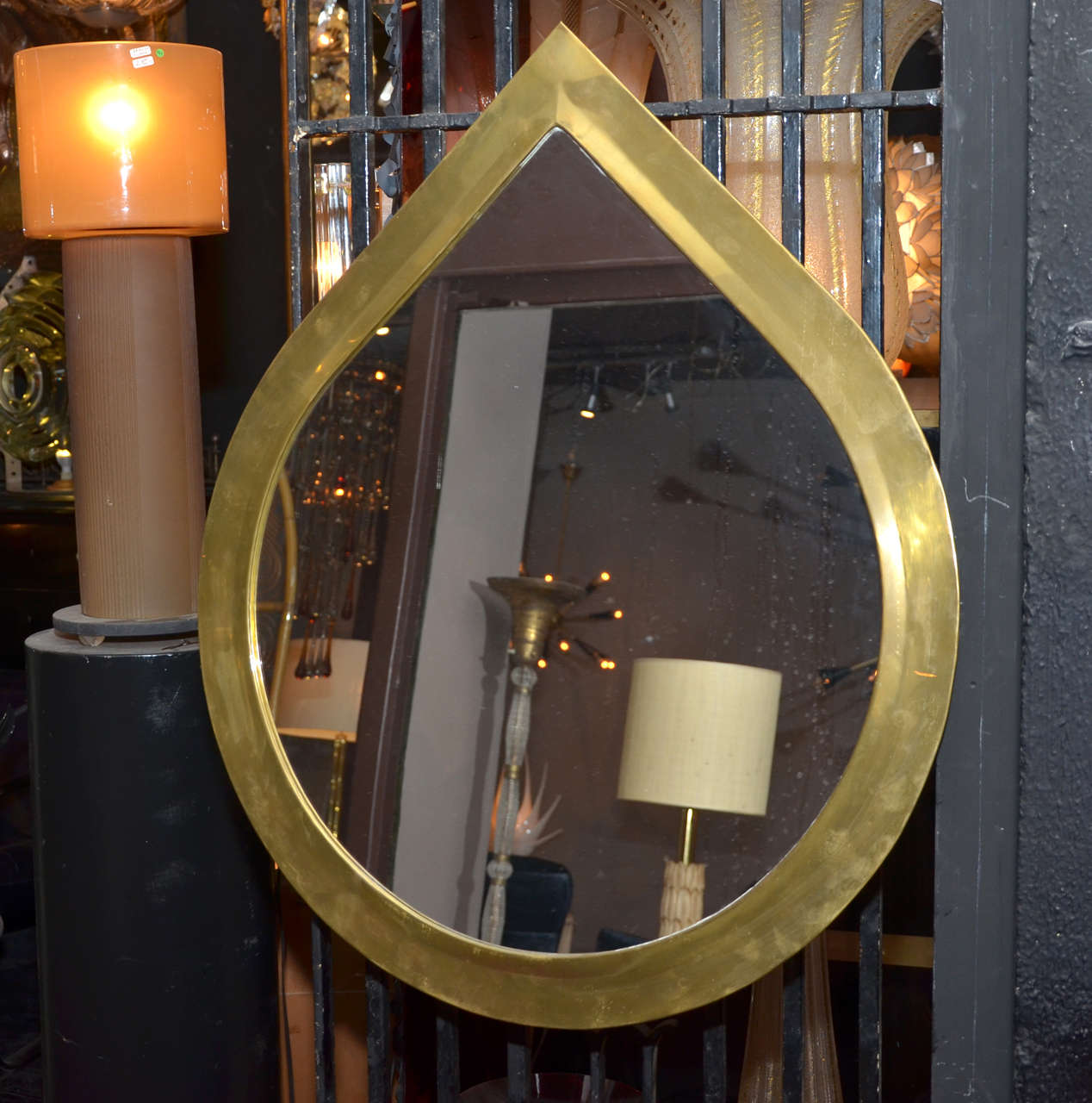Two 1970s Drop-Shaped Mirrors at 1stDibs