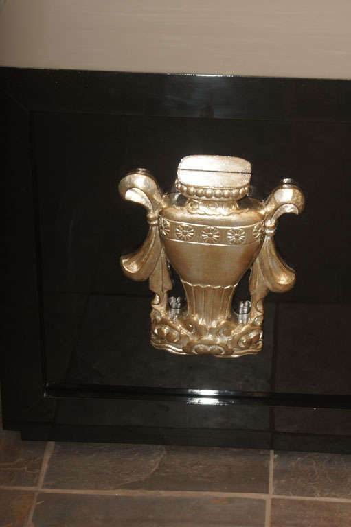 Pair of Urn Front Cabinets by James Mont For Sale at 1stDibs