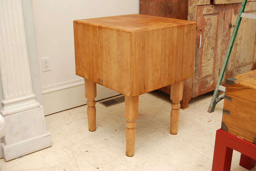 Pair Monumental Butcher Blocks at 1stDibs