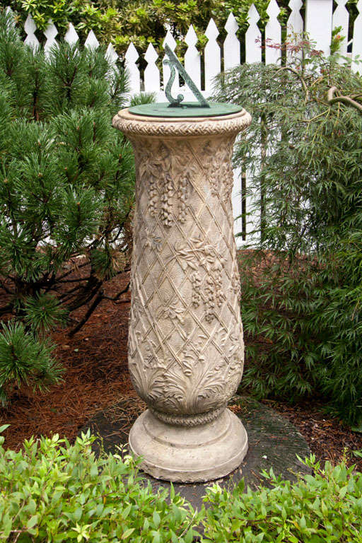 Stoneware Sundial at 1stDibs