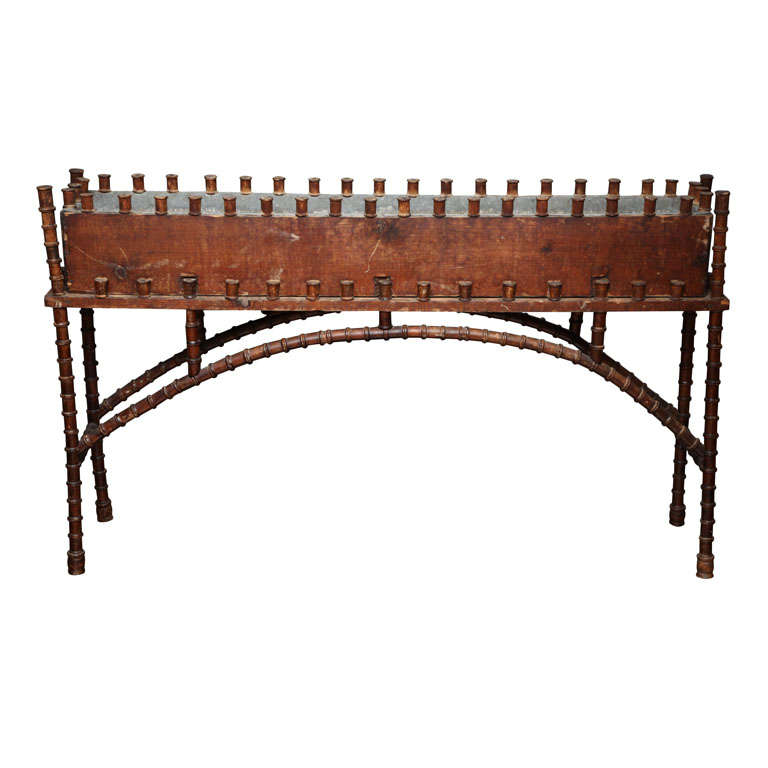 Folk Art 'Spool' Planter at 1stDibs