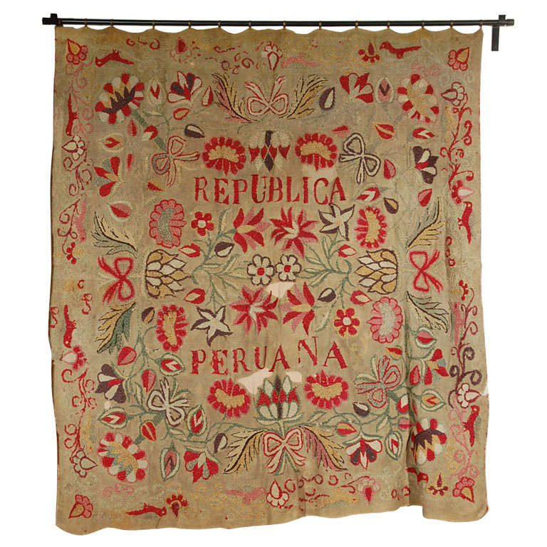 Antique Peruvian Tapestry at 1stDibs