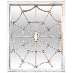 Painted Spider Web Mirror- England at 1stDibs