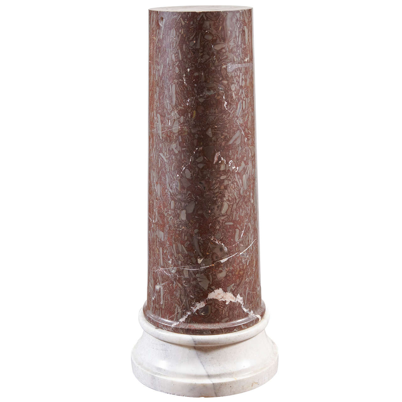 Marble Column Pedestals on Marble Bases at 1stDibs
