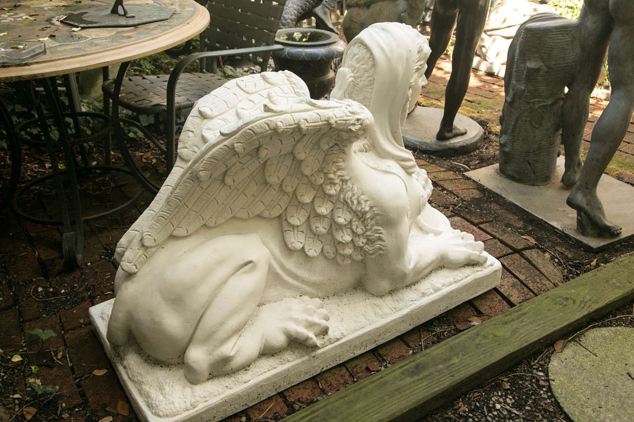 Pair of Winged Sphinx at 1stDibs