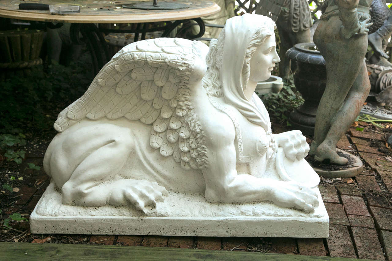 Pair of Winged Sphinx at 1stDibs