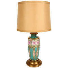French Enamel Table Lamp at 1stDibs
