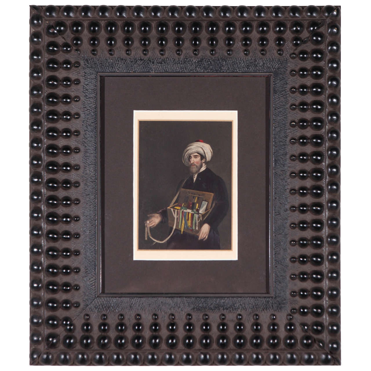 Orientalist Watercolor Painting of a Merchant at 1stDibs