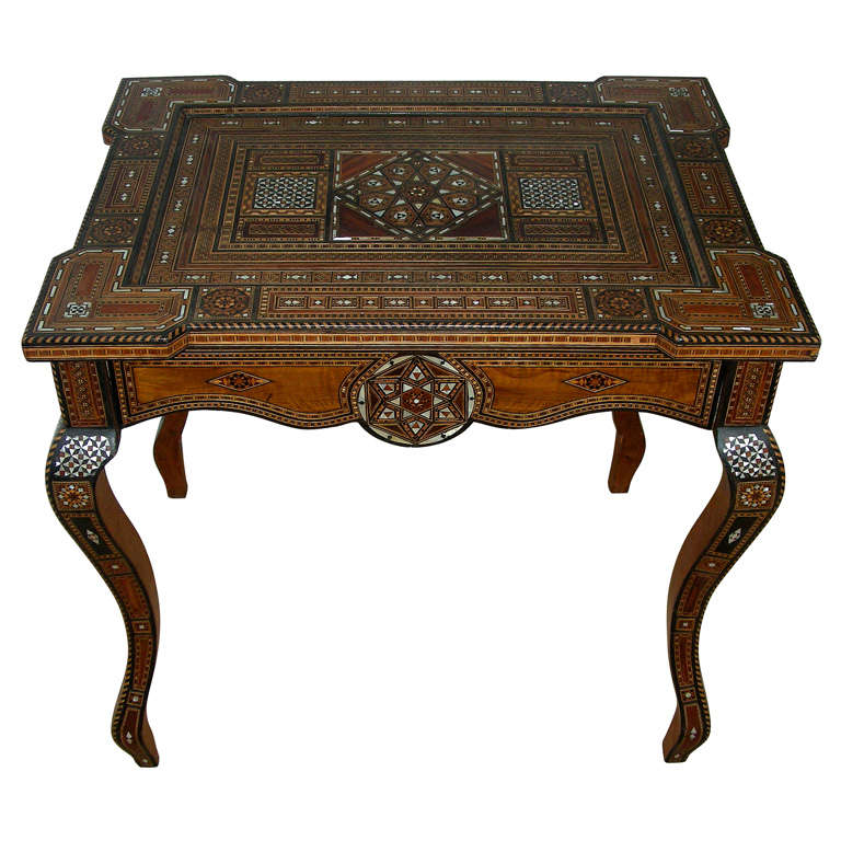 Syrian Centre Table - Desk For Sale at 1stDibs