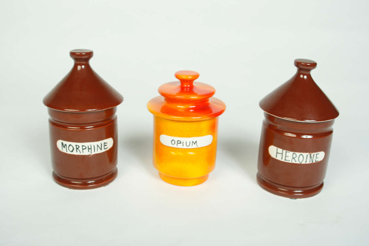 Set of Three Raymor "Vice" Jars For Sale at 1stDibs
