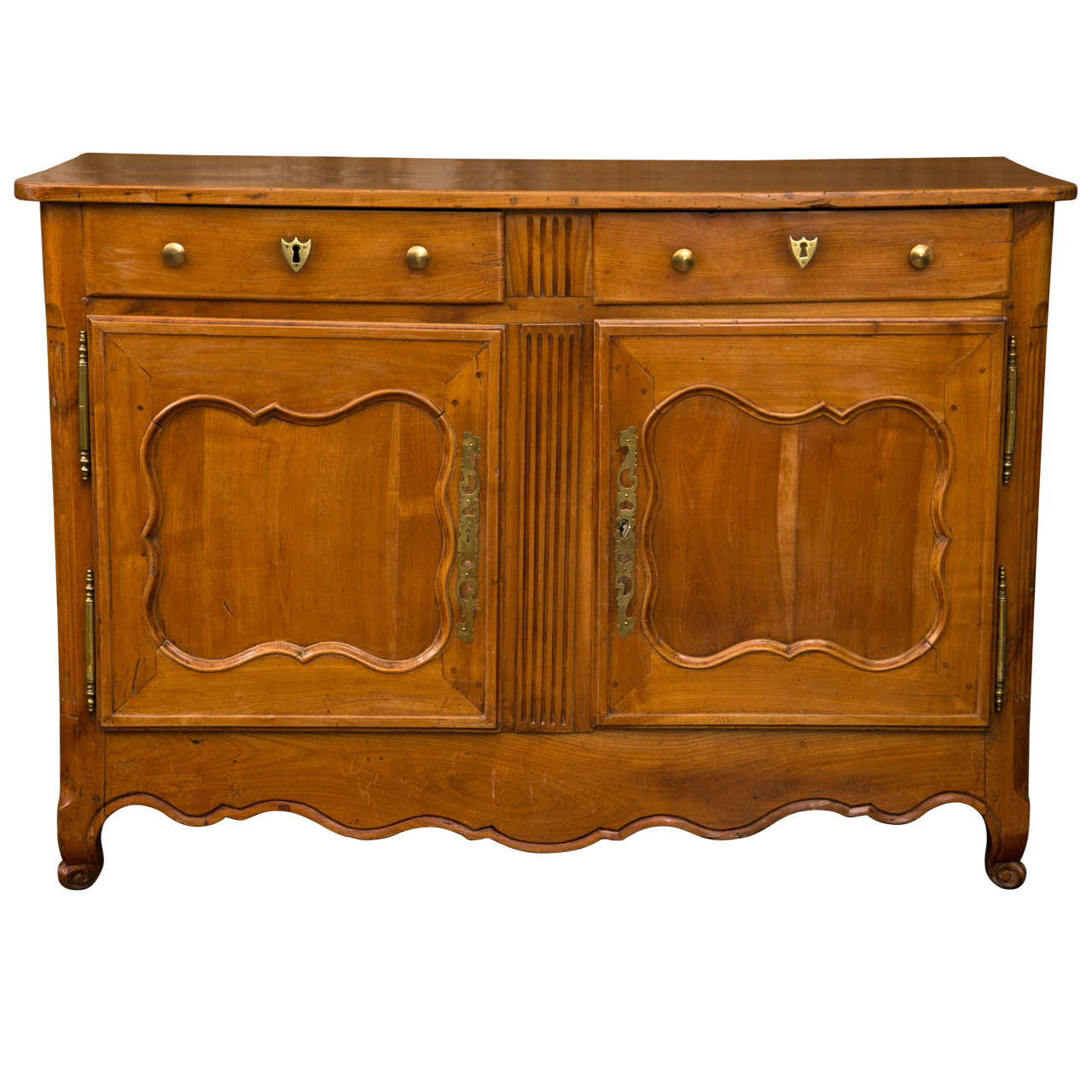 Regal French Louis XV Period Cherrywood Buffet For Sale at 1stDibs