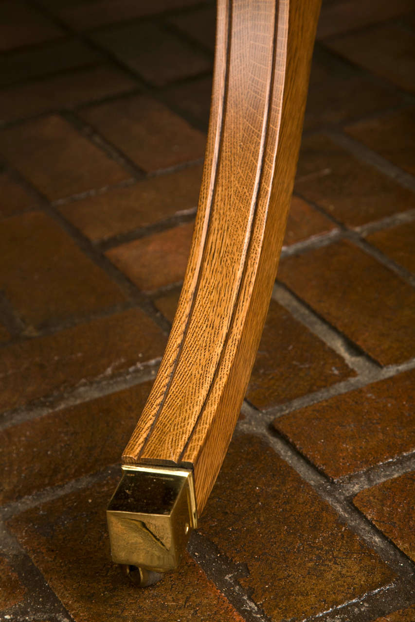 Custom English Pollard Oak 60" Diameter Dining Table For Sale at ...