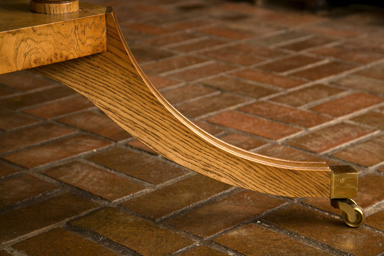 Custom English Pollard Oak 60" Diameter Dining Table For Sale at ...