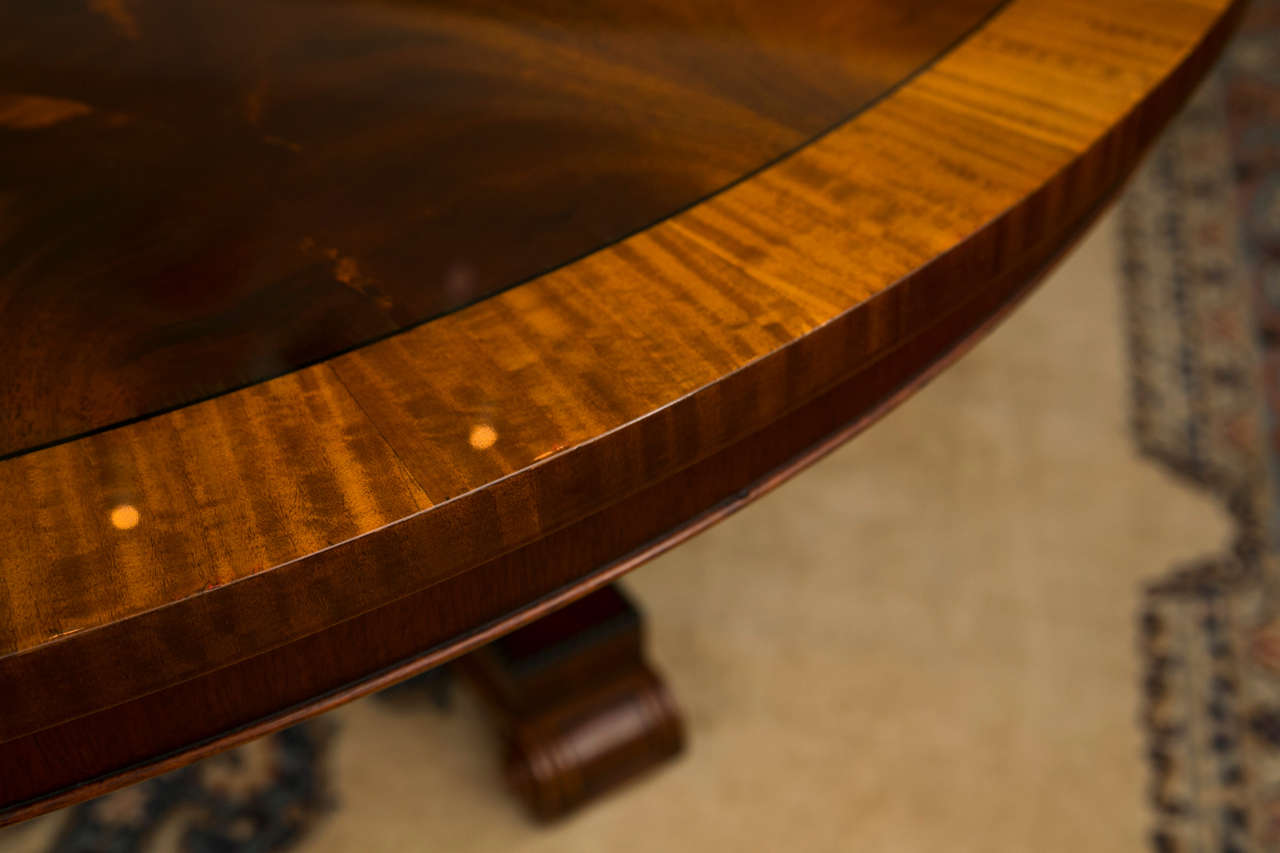 Custom Regency Style 56" Diameter Mahogany Dining Table For Sale at ...