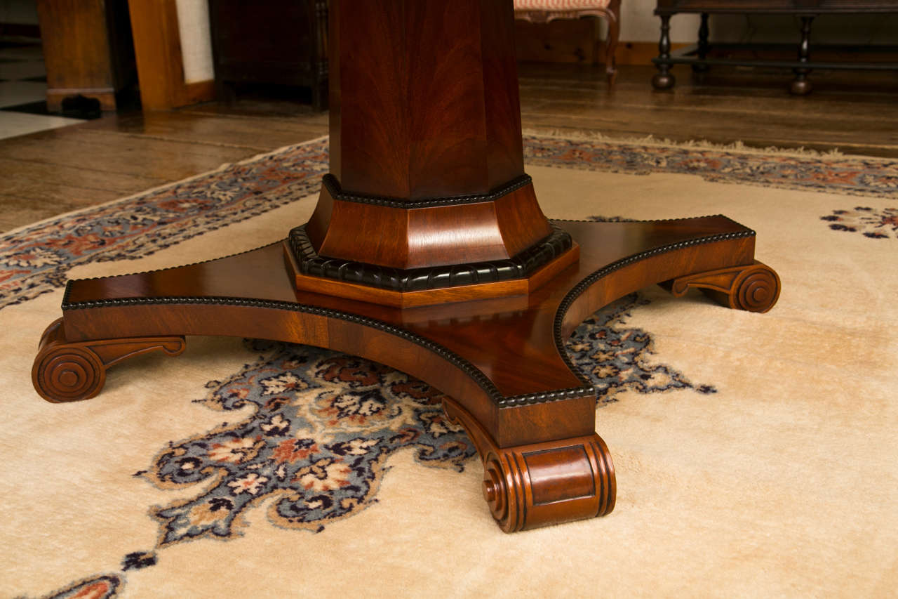 Custom Regency Style 56" Diameter Mahogany Dining Table For Sale at ...