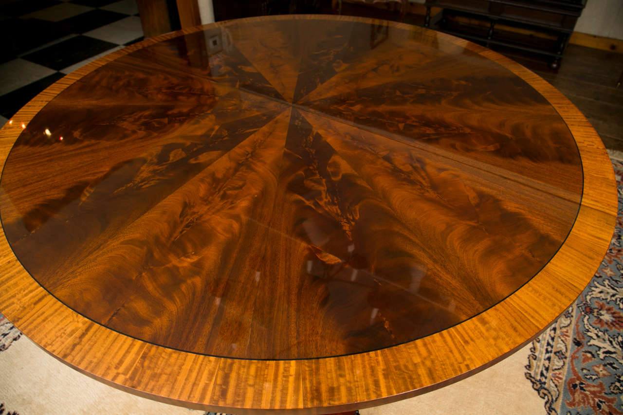 Custom Regency Style 56" Diameter Mahogany Dining Table For Sale at ...