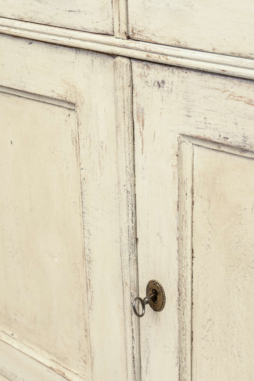 Antique Swedish painted late gustavian sideboard with rounded corners ...
