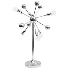 Midcentury Chrome Sputnik Table Lamp at 1stDibs | sputnik table lamps