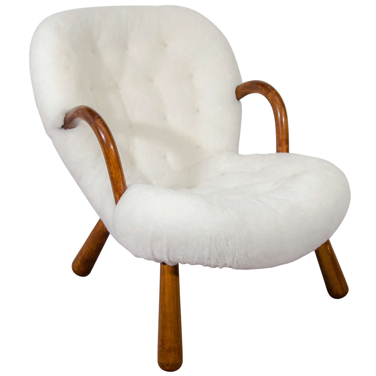 Midcentury "Clam" Chair by Philip Arctander (Formerly Martin Olsen) at ...