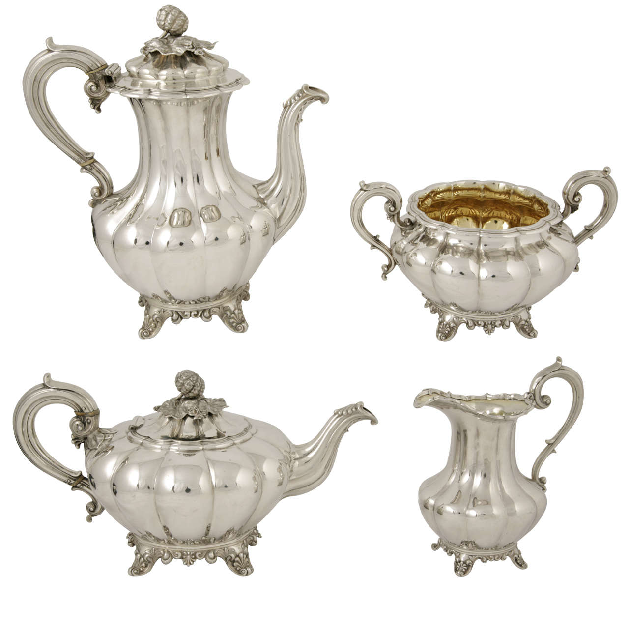 Antique Victorian Silver Tea and Coffee Service at 1stDibs