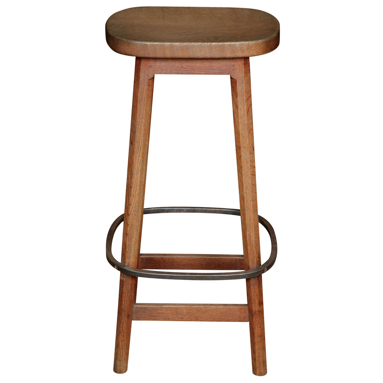 Set of Four “Mouseman” Oak Bar Stools at 1stDibs | mouseman bar stool ...