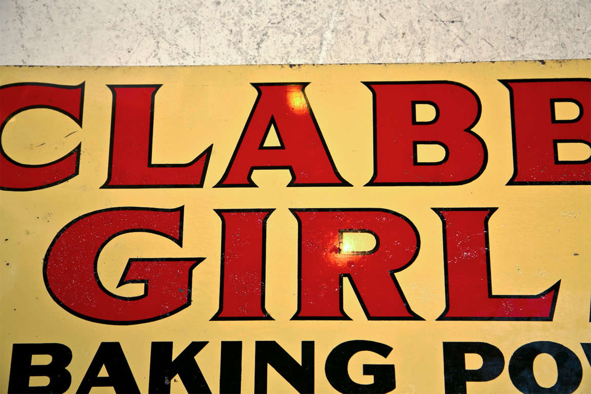 Antique Two-Sided "Clabber Girl" Sign For Sale at 1stDibs | clabber ...