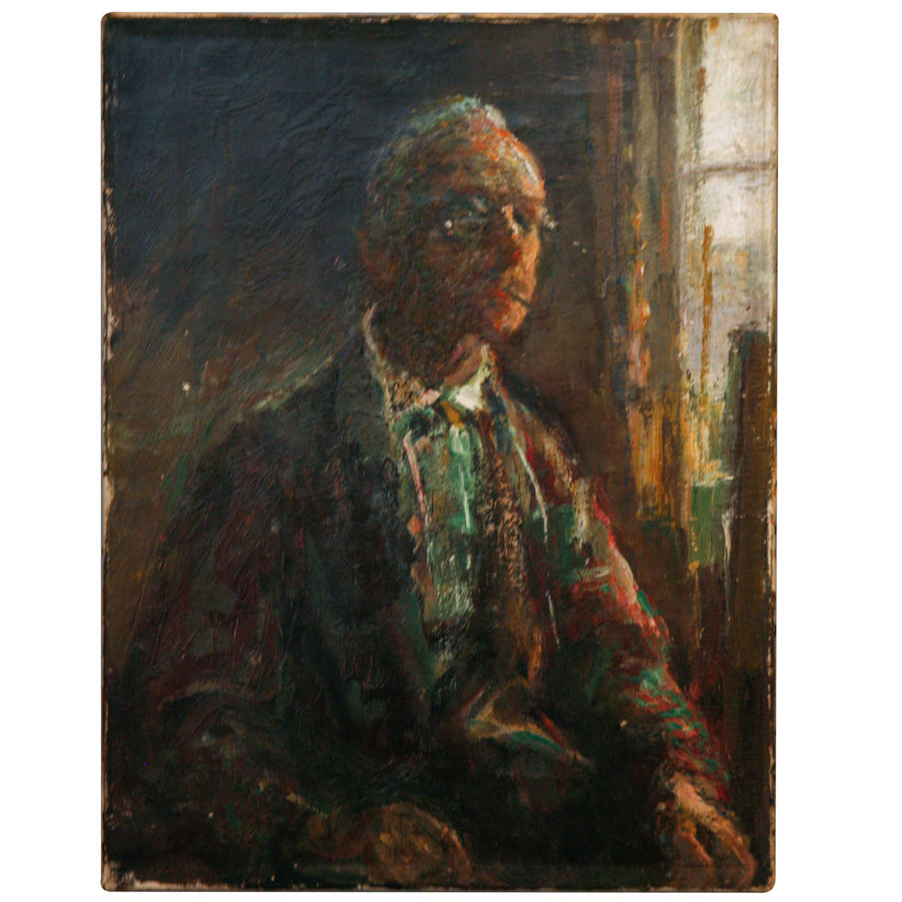 Self Portrait by Danish Painter Julius Paulsen ( 1860-1940 ) at 1stDibs