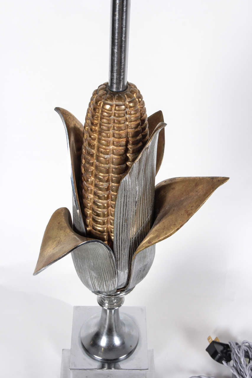Nice Corn Lamp by Maison Charles For Sale at 1stDibs