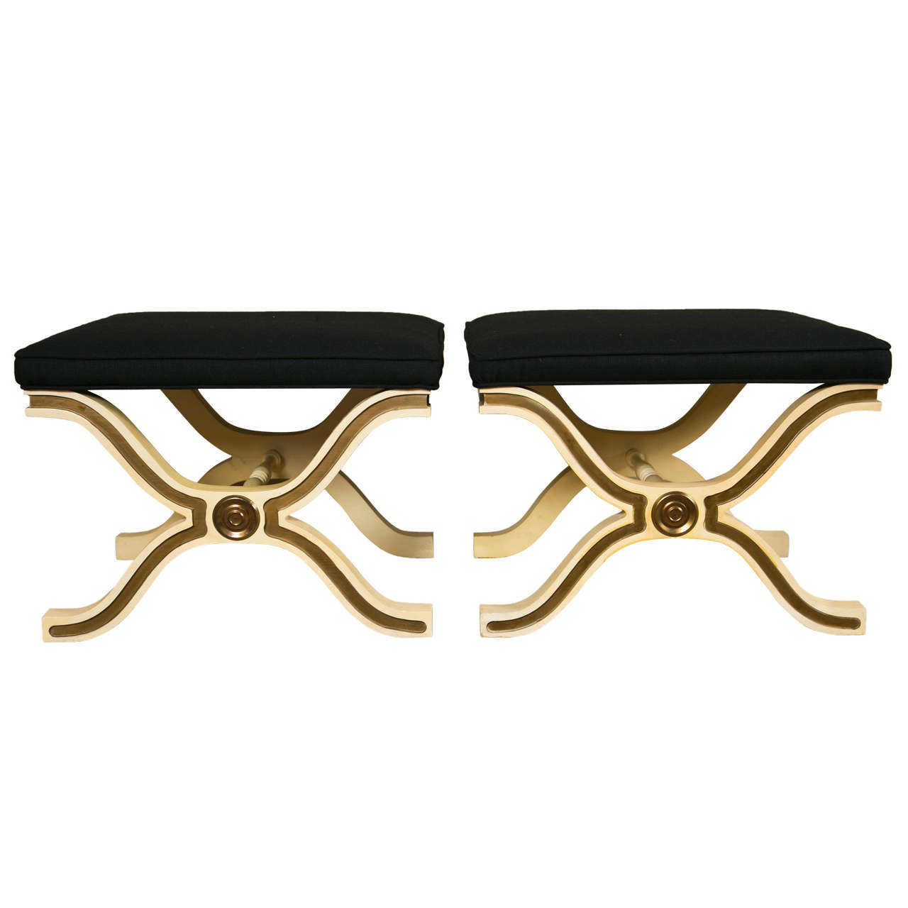 Pair of Dorothy Draper Benches at 1stDibs
