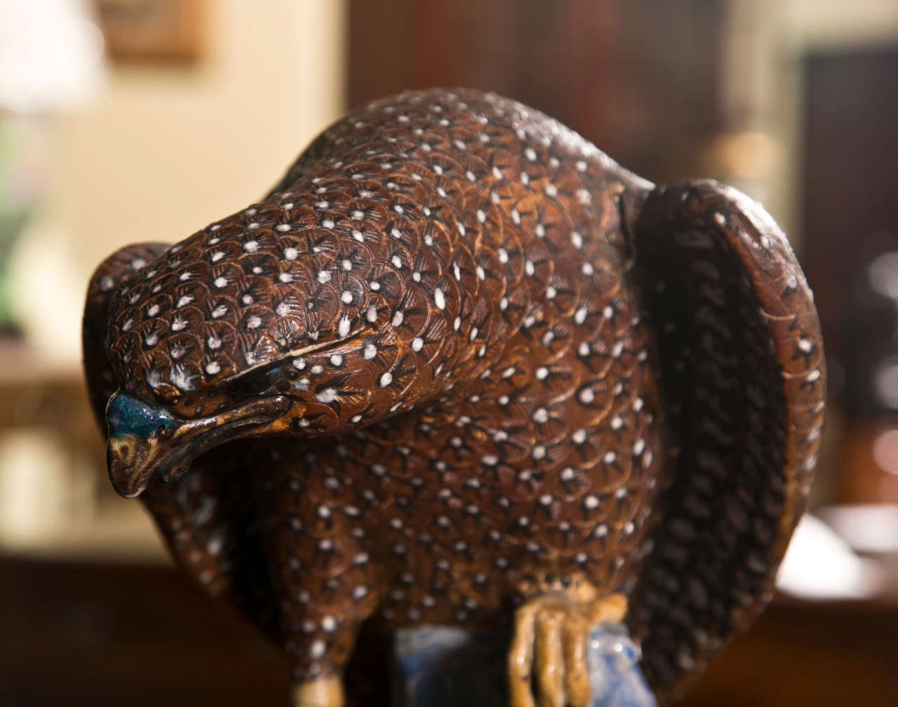 Ceramic Figures of Hawks at 1stDibs