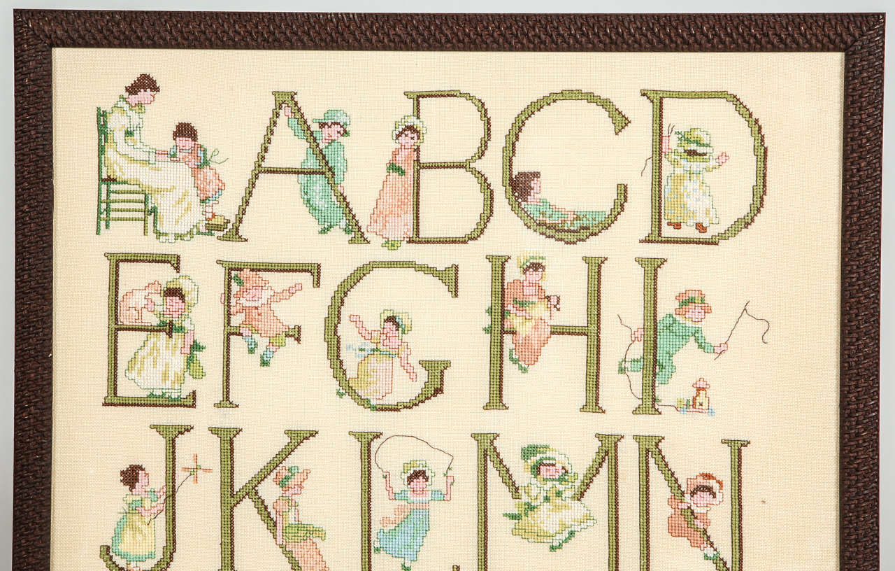 Needlepoint Alphabet at 1stDibs