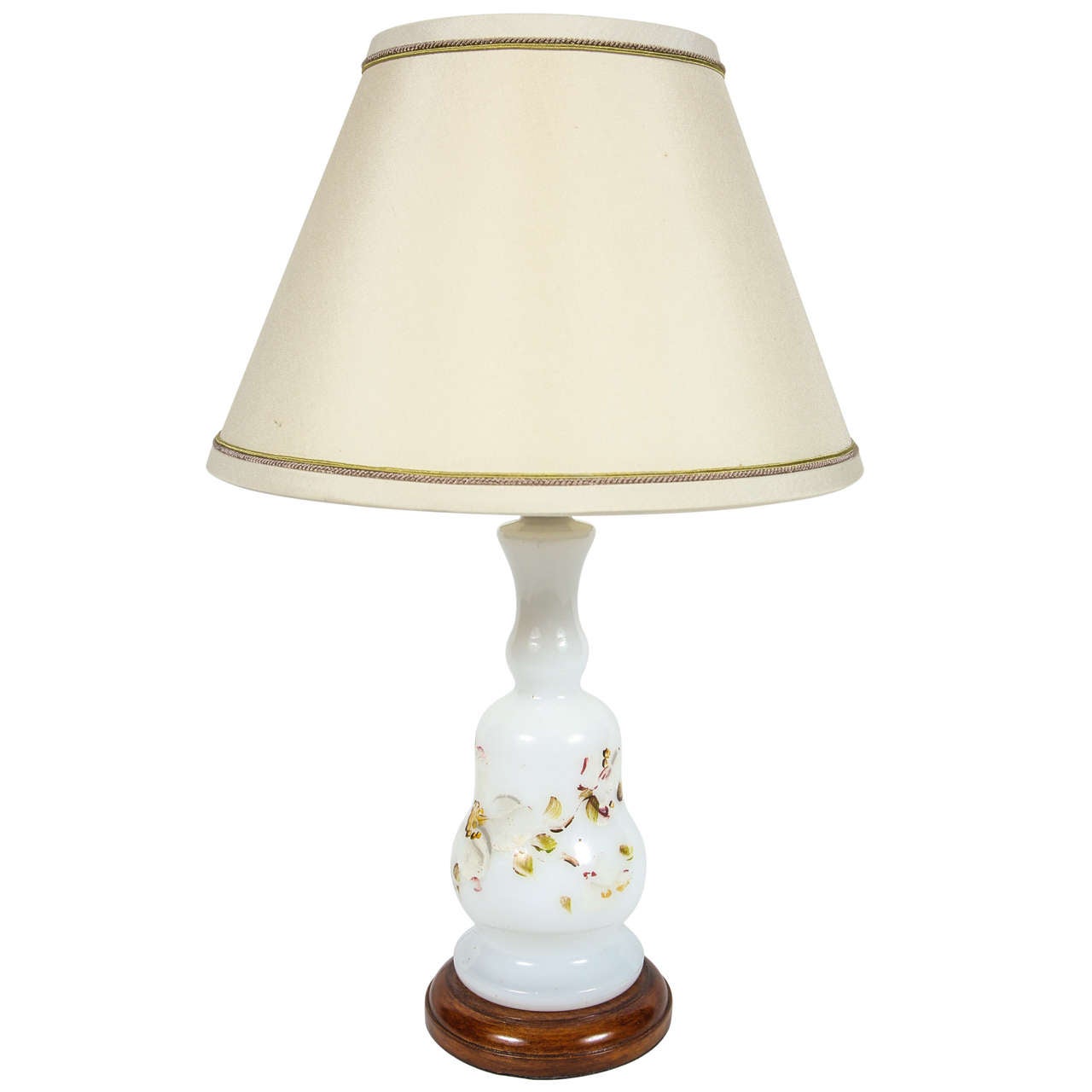Milk Glass Lamp At 1stdibs