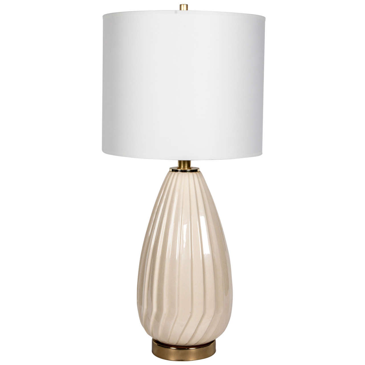 1960s Italian Ribbed Glass Table Lamp at 1stDibs | ribbed glass lamp ...